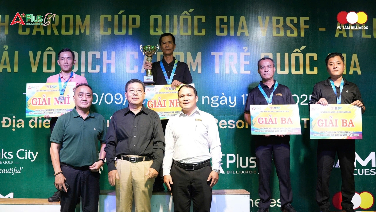 KẾT QUẢ HẠNG MỤC CAROM 1 BẢNG GIẢI VÔ ĐỊCH CAROM CÚP QUỐC GIA VBSF ...